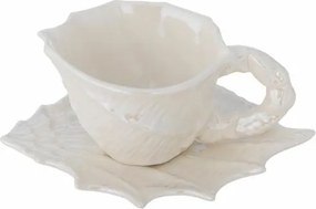 Šálek s podšálkem Shellie Pearl 150 ml Bloomingville