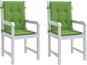 vidaXL Podušky na židli nízké opěradlo 2 ks modrá melanž 100x50x4 cm [4002451] Barva: melange green