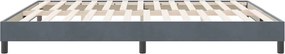 Postel Box Spring bez matrace Dark Grey 180x220 cm samet 3315886