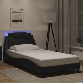 Rám postele Viana s LED bez matrace černý 100 x 200 cm 3214001