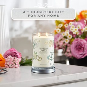 Yankee Candle vonná svíčka Signature Tumbler ve skle velká Wedding Day 567g