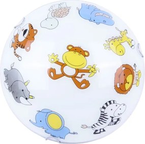 Globo 40607 - Dětské stropní svítidlo KIDDY 2xE27ILLU/60W/230V