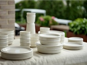 Krémová porcelánová polévková miska 900 ml Eau – Zone