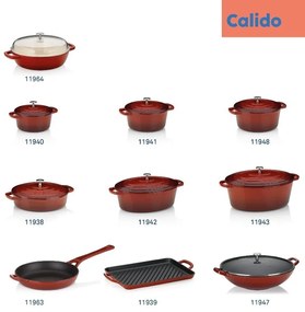 KELA Wok s poklicí litinový CALIDO 36 cm KL-11947