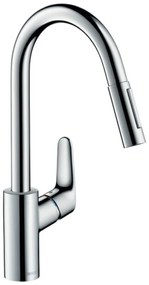 Dřezová baterie Hansgrohe Focus M41 s vytahovací sprškou, 2 proudy chrom 31815000