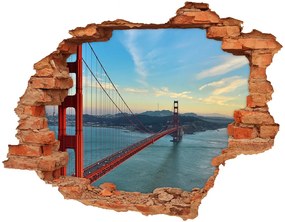 Wallmuralia Fototapeta díra na zeď 3D Most San Francisco 90x70 cm