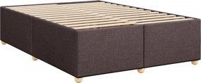 Rám postele bez matrace tmavě hnědý 160 x 200 cm textil 3284746