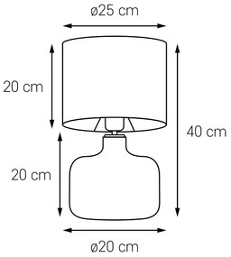 Stolní lampa Kaspa LORA 41068112