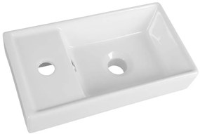 Aqualine umyvadlo 40x22 cm obdélníkový bílá DD4022