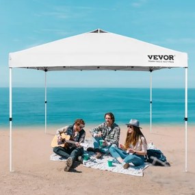 Párty stan Pop Up Canopy 3,05 × 3,05 m s přenosnou taškou pro kempování bílá