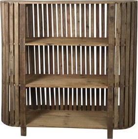 Hnědá antik dřevěná komoda z recyklovaného dřeva Grimaud - 116*37*115 cm