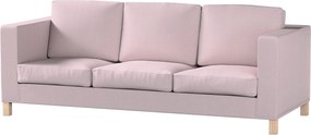 Potah na pohovku IKEA  Karlanda 3-místná nerozkládací, krátký barva růžová látka pletený vzor