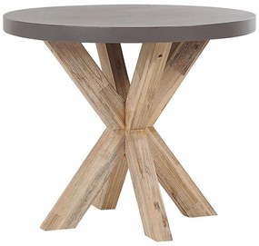 Kulatý stůl z umělého betonu ⌀ 90 cm šedý OLBIA Beliani