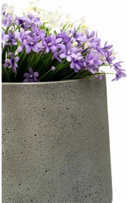 Designový květináč NEXORA, sklolaminát, 41x38 cm, šedý