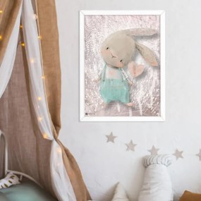 INSPIO Obrazy na stěnu do dětského pokoje - Zajíček