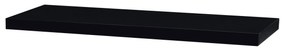 Polička nástěnná 90 cm, MDF, barva černý vysoký lesk, baleno v ochranné fólii - P-013 BK