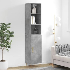 vidaXL Skříň highboard 34,5 x 34 x 180 cm kompozitní dřevo [3189624] Barva: Betonová šedá