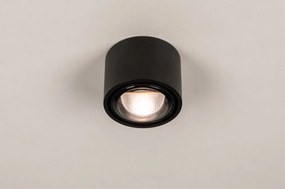 Stropní koupelnové LED svítidlo Focus Black IP54