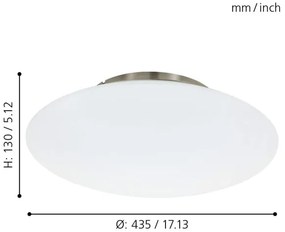 Eglo 97811 - LED RGB Stmívatelné stropní svítidlo FRATTINA-C 1xLED/27W/230V