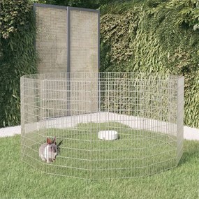 Ohrada pro volný výběh zvířat 12dílná 54 x 100 cm pozinkovaná ocel 171584