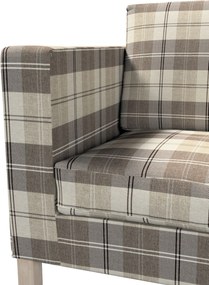 Potah na pohovku IKEA  Karlanda 2-místná, krátký barva béžová látka pletený vzor, vzorované