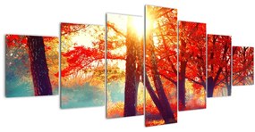 Obraz - Podzimní krajina (210x100 cm)