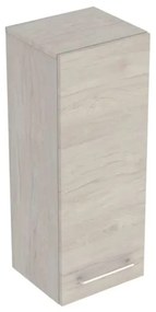 Geberit Selnova Square - Boční horní skříňka 85x33x30 cm, 1 dvířka, světlý ořech hickory 501.279.00.1