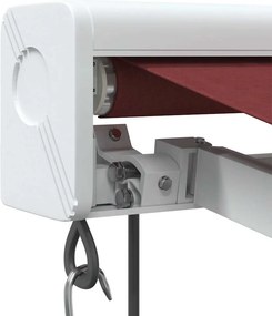 Automatická zatahovací markýza burgundská 350 x 250 cm 3215324