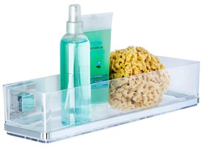 WENKO 22685100-Polička VACUUM-LOC QUADRO ED 38,5x14,5 cm stříbrná/lesk. chrom 22685100