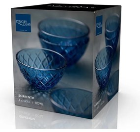 Modré skleněné misky v sadě 4 ks 325 ml Sorrento – Lyngby Glas