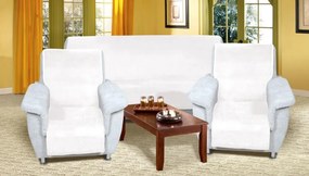 Bellatex Souprava Korall micro 3+1+1 Bílá 150x200 cm, 2ks 65x150 cm