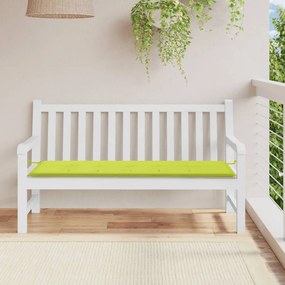 vidaXL Poduška na zahradní lavici jasně zelená 150x50x3cm látka oxford