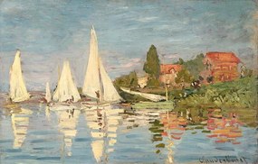 Monet, Claude - Obrazová reprodukce Regatta at Argenteuil, c.1872, (40 x 24.6 cm)