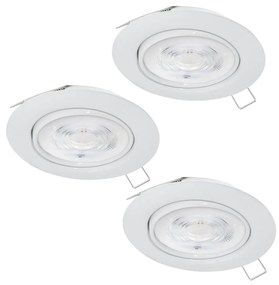 Eglo 901756 - SADA 3x LED Podhledové svítidlo FAVAZZINA 1xGU10/4W/230V bílá