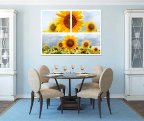 Jednodílný obraz slunečnice Velikost (šířka x výška): 80x60 cm