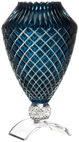 Váza Henriette, barva azurová, výška 450 mm