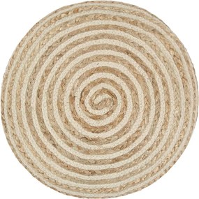 Ručně vyrobený sedací puf 40 x 45 cm juta 248074