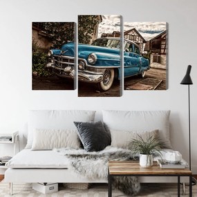 Vícedílný obraz Modrý Cadillac Eldorado Z Roku 1953 Nedostatek Nedostatek Plátno Canvas 90x60