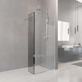 Mereo Novea - Boční stěna pro Walk-in, 350x2000 mm, chrom/čiré sklo CK10635S