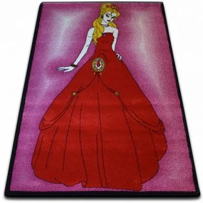 koberec KIDS Princezna růžový C425 velikost 280x370 cm | krásné koberce cz