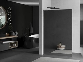 Mexen Kioto L, sprchová zástěna Walk-In 80 x 200 cm, 8mm sklo vzor zrcadlo, grafitový profil, 800-080-103-95-50