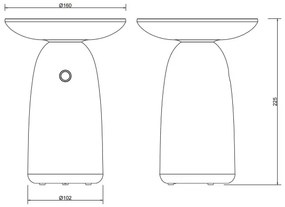 Globo 36625G - LED Stmívatelná solární dotyková lampa LED/10W/3,7V IP54 zelená