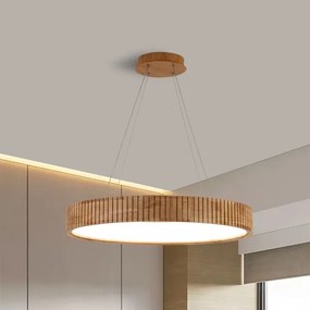 Brilagi - LED Lustr na lanku FALCON WOOD MODERN LED/40W/230V pr. 60 cm dřevo