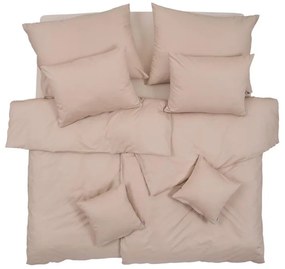 SCANquilt povlečení KLASIK PLUS UNI béžová 140 x 200/70 x 90 cm