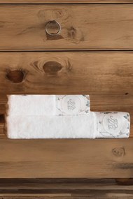 Dárková sada ručník a osuška ROSELAND, 2 ks Bílá Sada (ručník 50x100cm, osuška 75x150cm)