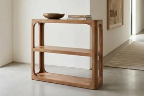 Designový konzolový stolek Bodo z masivního dřeva 90 cm