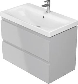 Cersanit Moduo, umyvadlová skříňka + umyvadlo 80cm, šedá lesklá, S801-315-DSM