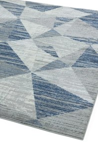 Modrý koberec Volter Block Blue Rozměry: 80x150 cm