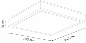 Stropní svítidlo KAZIMIERZ 2xE27/20W/230V 29,5x29,5 cm černá
