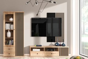 Casarredo - Komfort nábytek Obývací stěna, sestava BARBUS dub artisan/černá